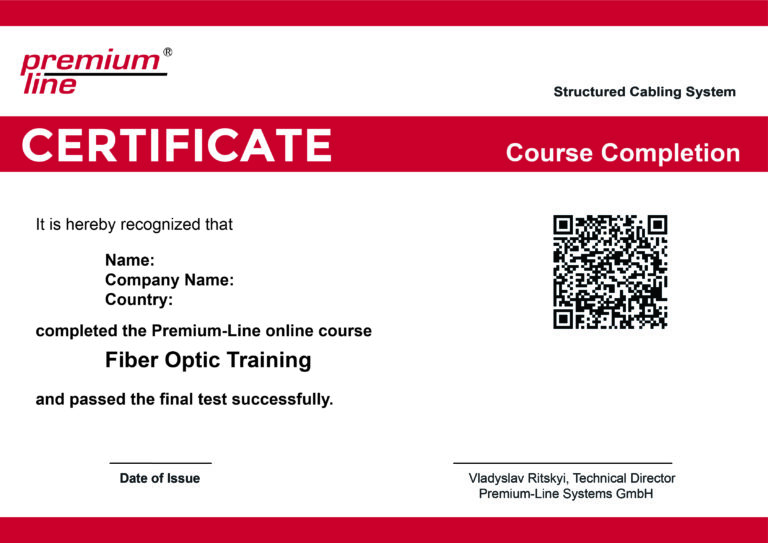 Premium-Line Fiber Optic Training Course